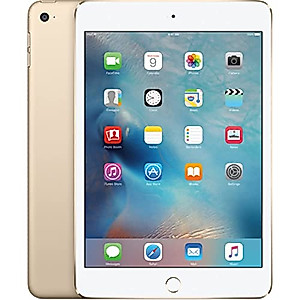 Apple iPad Mini 4, 128GB, Gold - WiFi (Renewed)