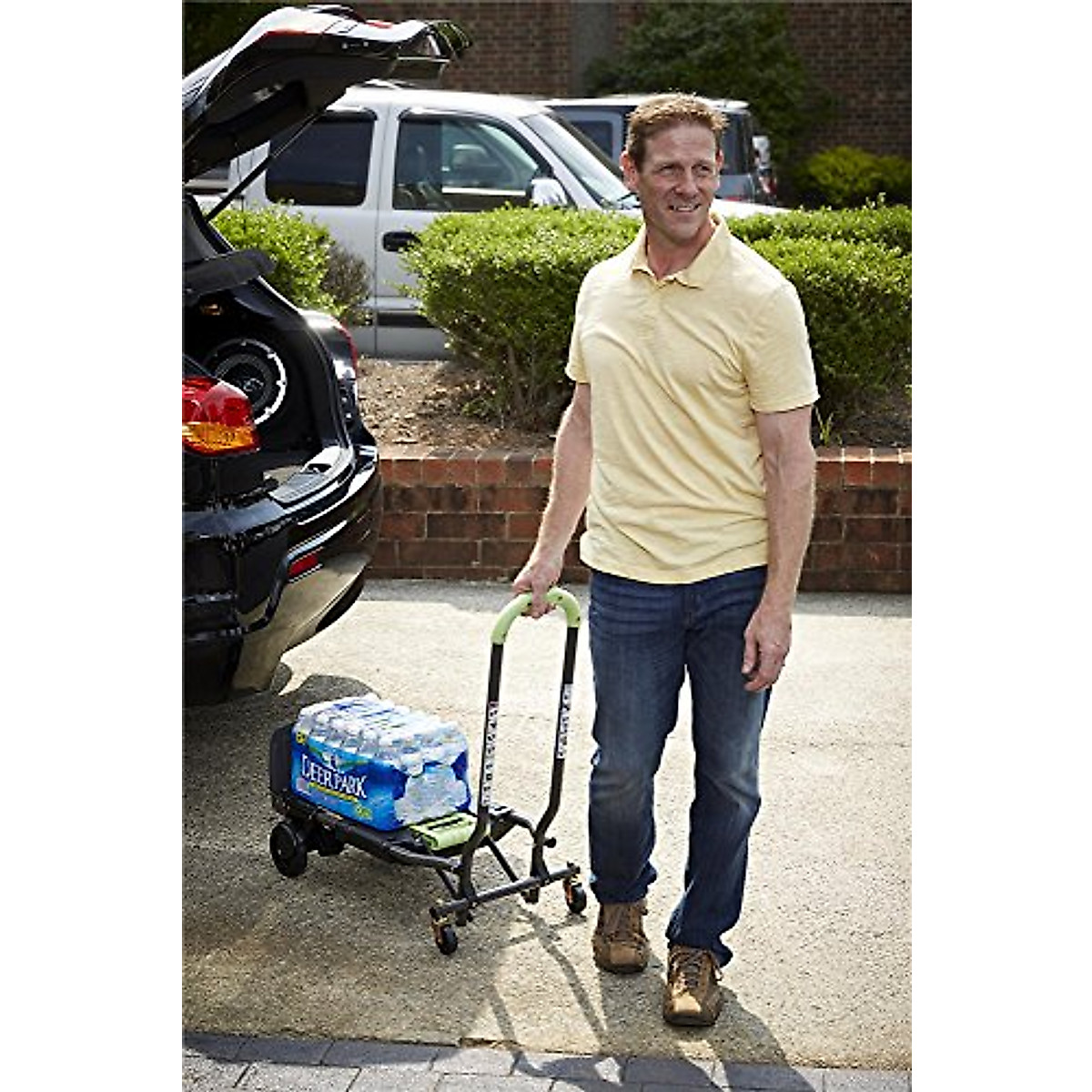 Cosco 12222PBG1E Shifter 300-Pound Capacity Multi-Position Heavy Duty Folding Dolly, Green hand-trucks