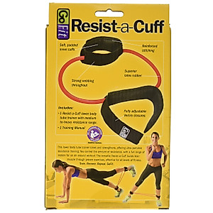 GoFit Resist-a-Cuff - Adjustable Ankle Cuffs, Green, Light to Medium, GF-Cuff-L-M