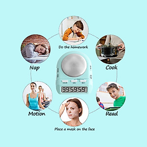 Large Button & Silent/Loud Alarm Switch Digital Kitchen Timer, Countup/Countdown Timer for Kids, Time Management Tool for Teacher, Cook, Study,Meditation