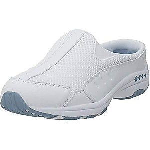 Easy Spirit womens Traveltime Mule, White 130, 7 US