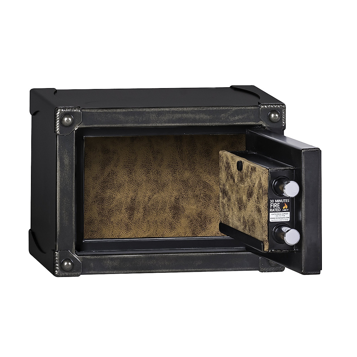 Longhorn Gun Safe by Rhino Metals, LSB1014 Home & Office Security Safe, Cabinet Safe with Key Lock, 30 Minutes Fire Protection, 30lbs