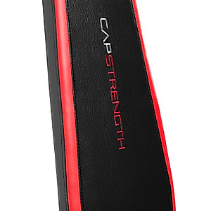 CAP Barbell FM-CS104B Cap Strength Utility Bench with Dumbbell Holders,Black/Red