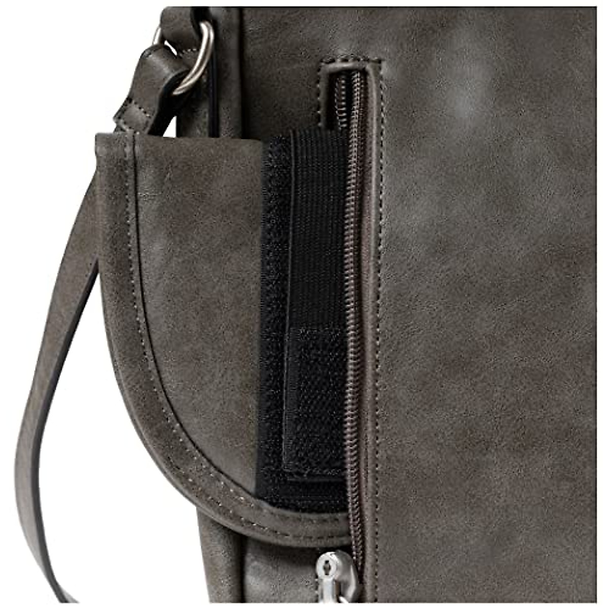 Browning Women's Concealed Carry Purse, Premium Holstered With Safety Locking Option Handbag, Sierra (Charcoal), One Size US