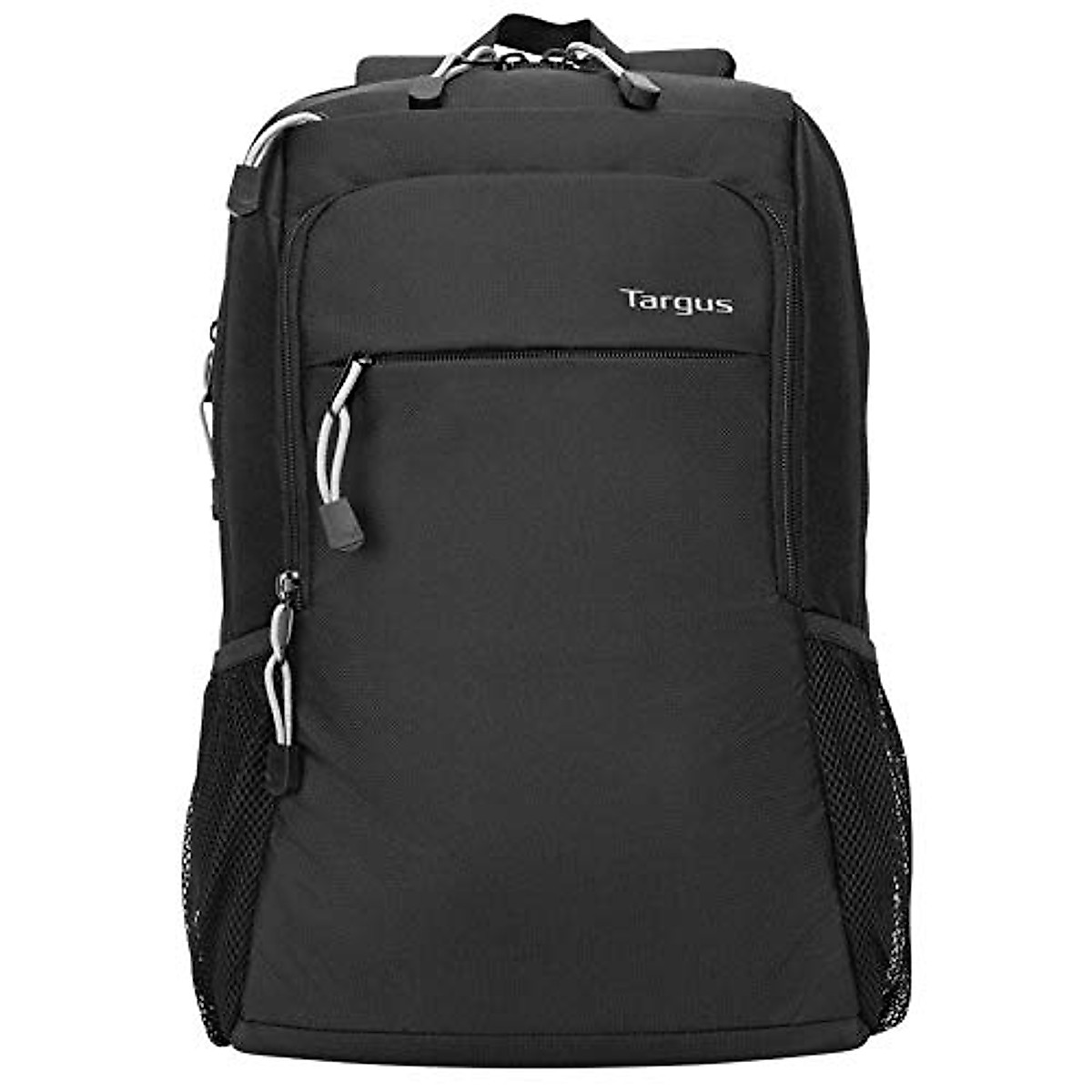 Targus Intellect Advanced Laptop Backpack for Lightweight Water-Resistant Slim Travel with Padded Back Support, Quick Access Stash Pouch, Protective Sleeve for 15.6-Inch, Black (TSB968GL)