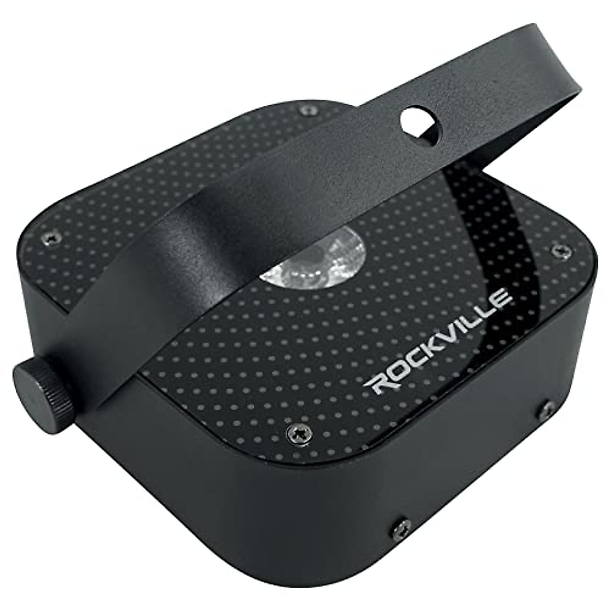 Rockville Mini RF1 V2 Black Recharegable Wash Light, RGBWA+UV, 12 Watts,| 4-Channel RF with Incldued Remote, 15 Hours Battery Life, Perfect for Parties, DJs, Events