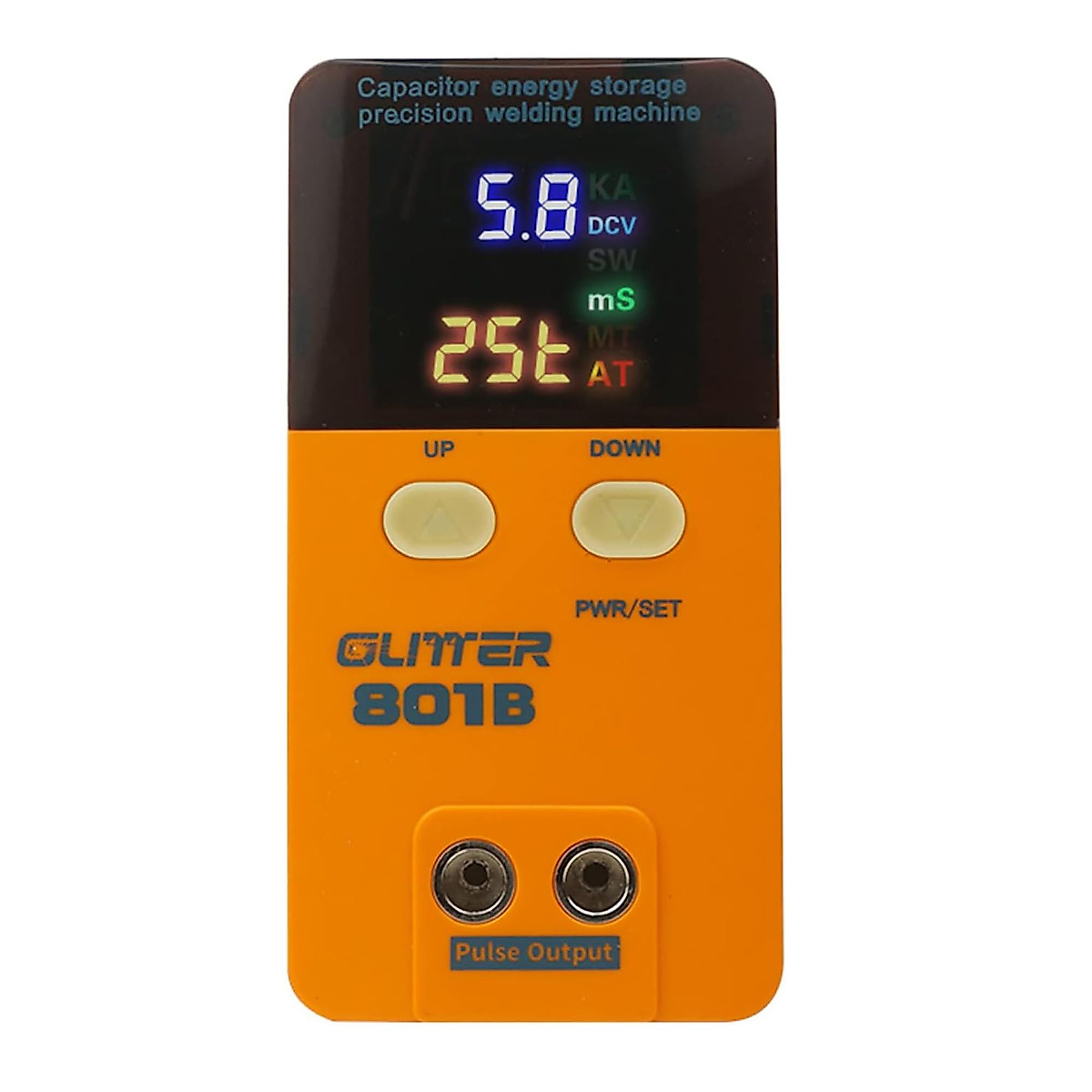 GLITTER 801B Battery Spot Welder 11.6 KW Capacitor Energy Storage Pulse Welding Machine, Mini Portable Spot Welding Equipment for 18650, 14500 Lithium Battery Pack Building