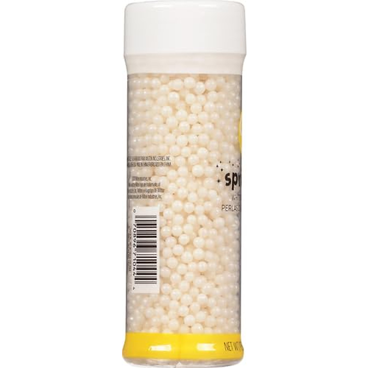 Wilton Sugar Pearls, White, 5 Oz, Non Toxic