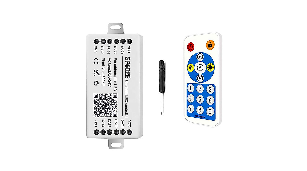 TOPXCDZ SP602E 4CH Output Bluetooth Pixel Led Controller DC5-24V ...