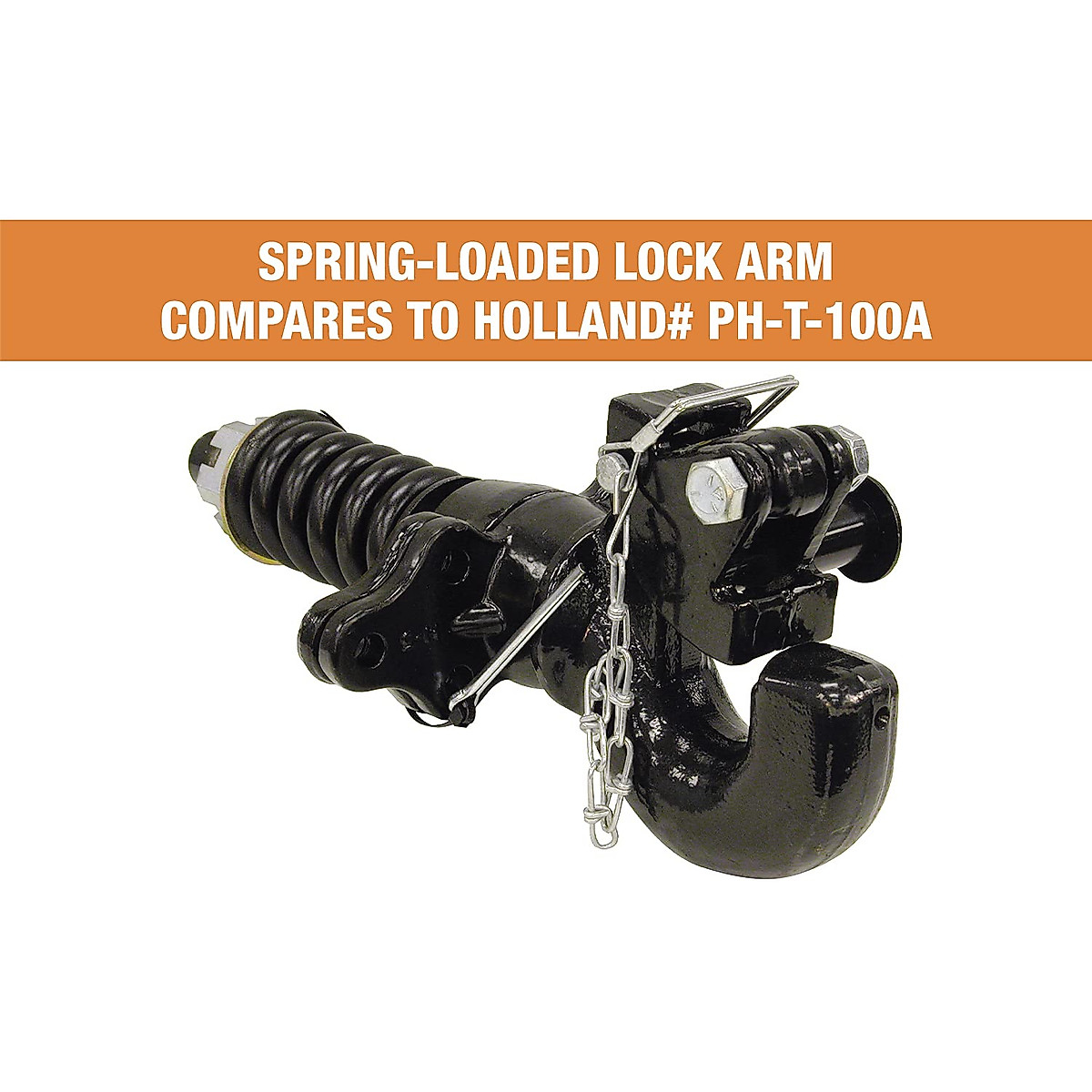 Buyers Products BP100A 15 Ton Capacity Forged Swivel Type Pintle Hook , Black