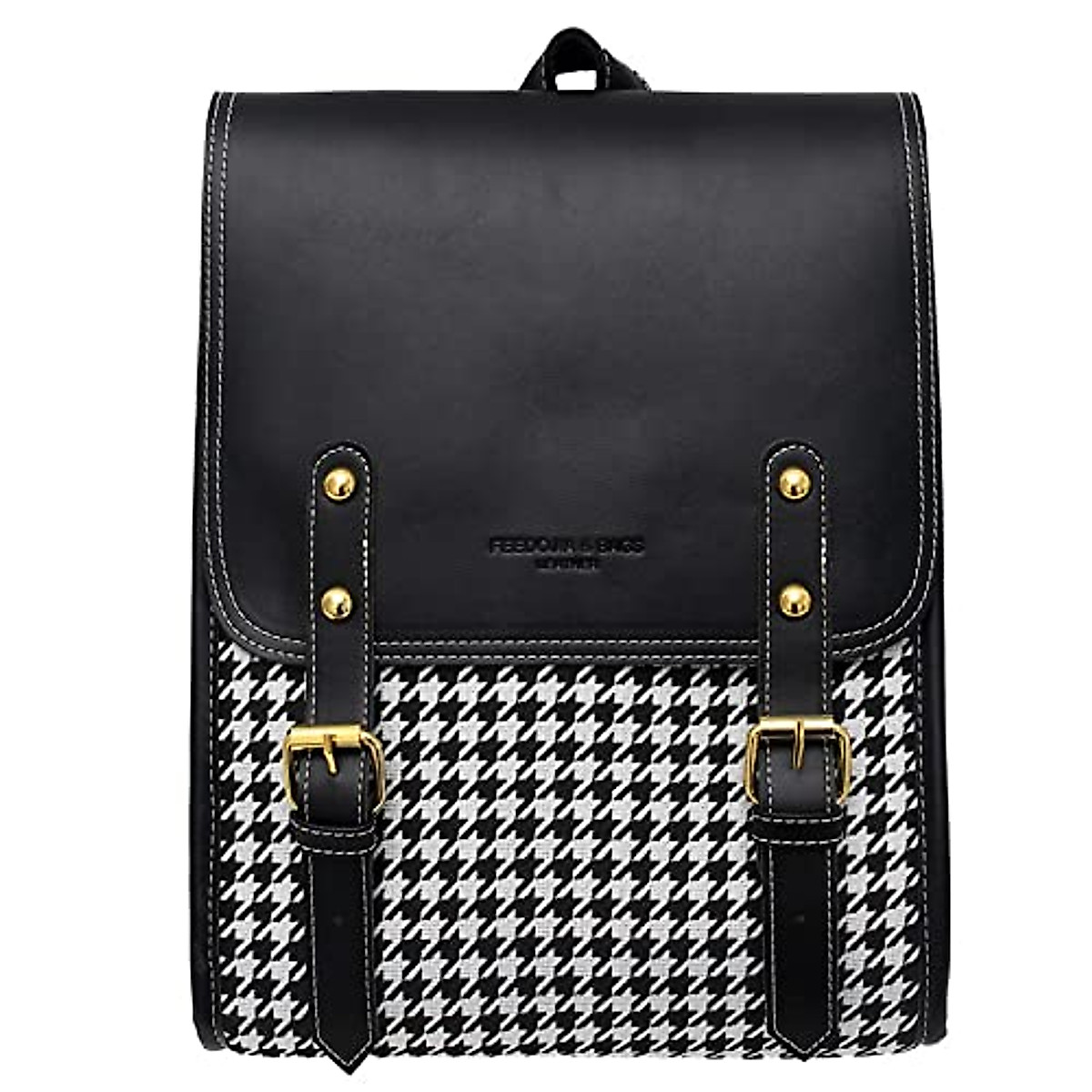 LEMITA Backpack 2023 Spring Color Contrast Large-capacity Schoolbag Work Commuting Backpack Handbag,black,26*14*32CM