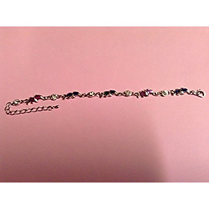 SHELL OF THE SEA, DOUBLE DOLPHIN PAUA SHELL & CZ STONE INLAYED BRACELETS