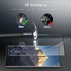 [2+2 Pack] Galaxy Note 10 Glass Screen Protector, HD Clear 9H Tempered Glass,Compatible Fingerprint, 3D Curved, Bubble-Free for Samsung Galaxy Note 10 Screen Protector (6.3")
