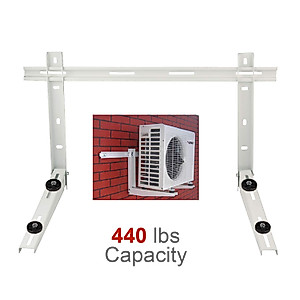 LBG Products Outdoor Wall Mounting Bracket for Ductless Mini Split Air Conditioner Condenser Units,Heat Pump Systems,Support up to 440lbs(9000-36000BTU)