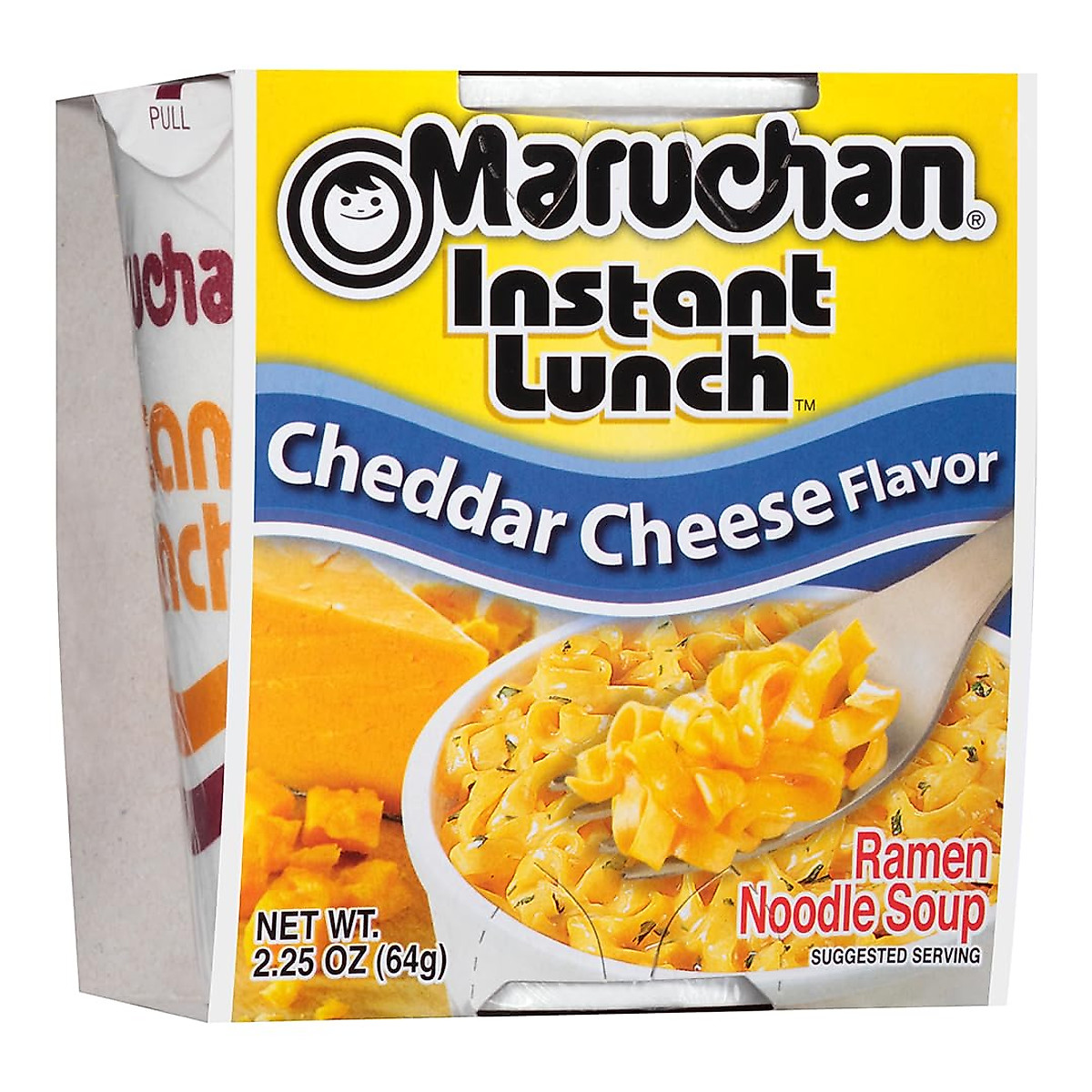 Maruchan Instant Lunch Cheddar Cheese, Ramen Noodle Soup, Microwaveable Meal, 2.25 Oz, 12 Count