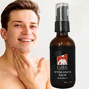 G.B.S Aftershave Balm Sandalwood, for Men - soothes razor burn, redness and irritation