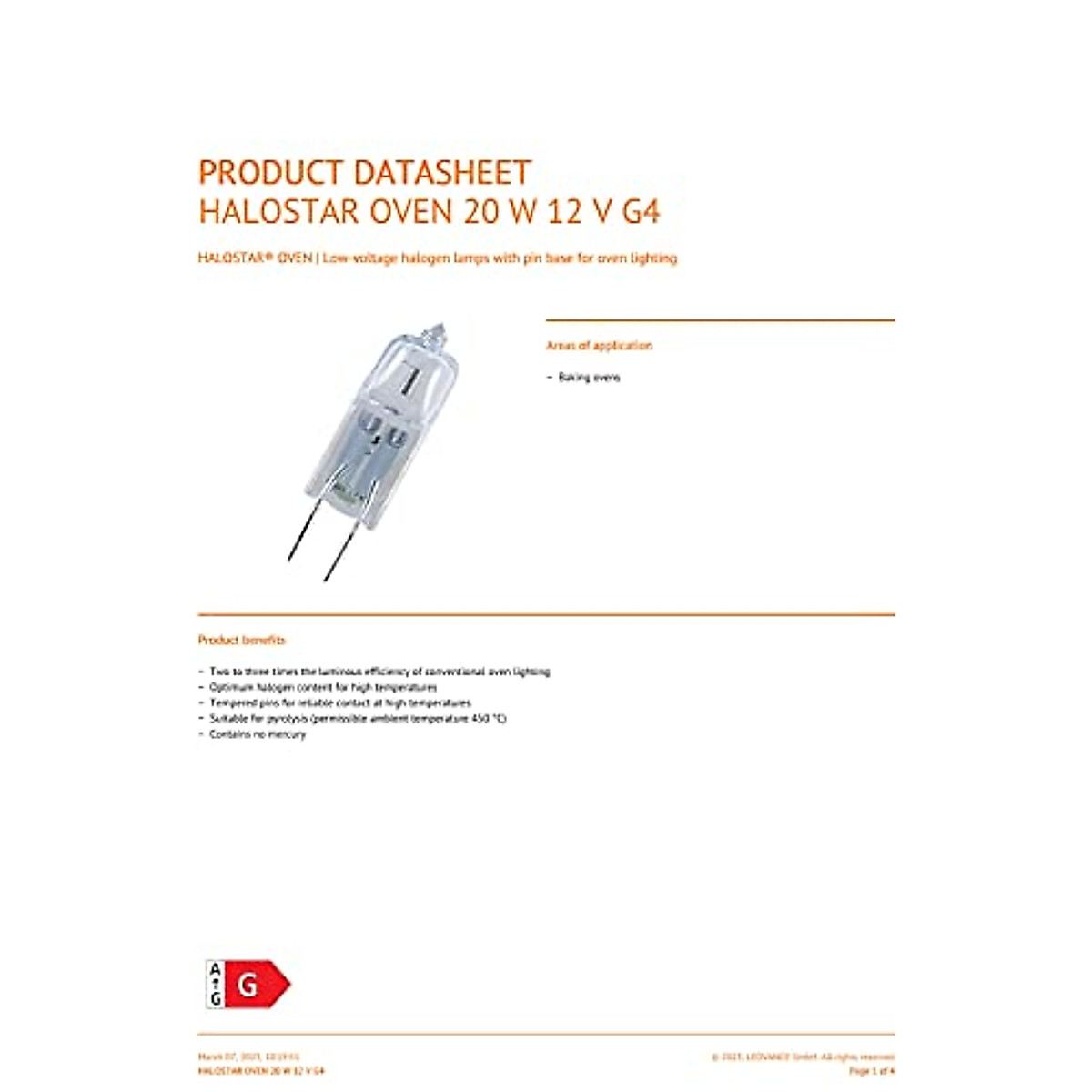Osram Northstar AV P-VIP 150/1.0 P22 Bare Lamp Replacement