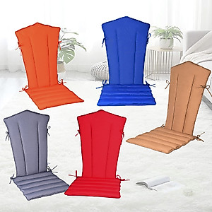 Kunste Adironack Chair Cushions Indoor Outdoor Furniture Replacement Cushions Patio Seating Cushions Set of 4 Red