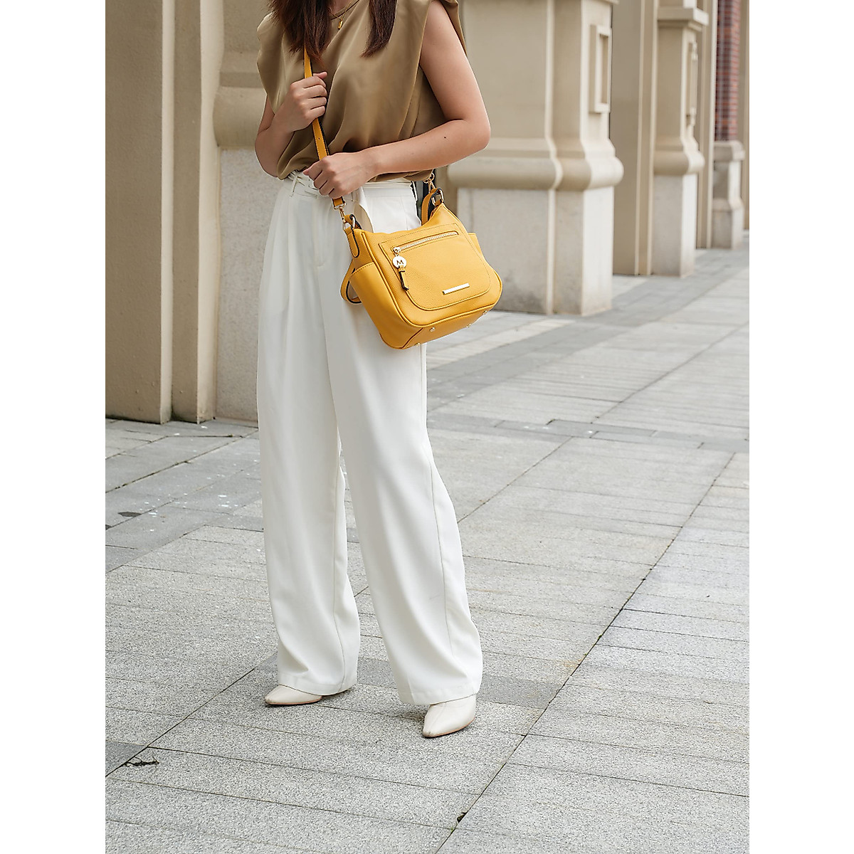 MKF Collection Crossbody Bag for Women,Vegan Leather Shoulder Bag Handbag Purse By Mia K Red