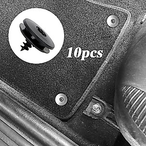 10PCS Car Floor Mat Clips, Rotating Lock Clips, Floor Mat Holder Clips, Car Carpet Clips Holder Clamps, Car Foot Rest Clips, Floor Mat Securing Set Suitable for Car Truck SUV RV Van