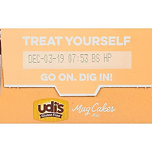 Udi's Gluten Free Cinnamon Coffee Cake Mug Cake Mix, 9.8 oz. 4-Count