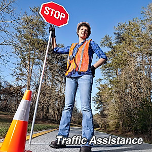 KAYGO Reflective High Visibility Safety Vest, KG0008 Silver Stripe, for Men and Women, Pack of 1(Yellow)