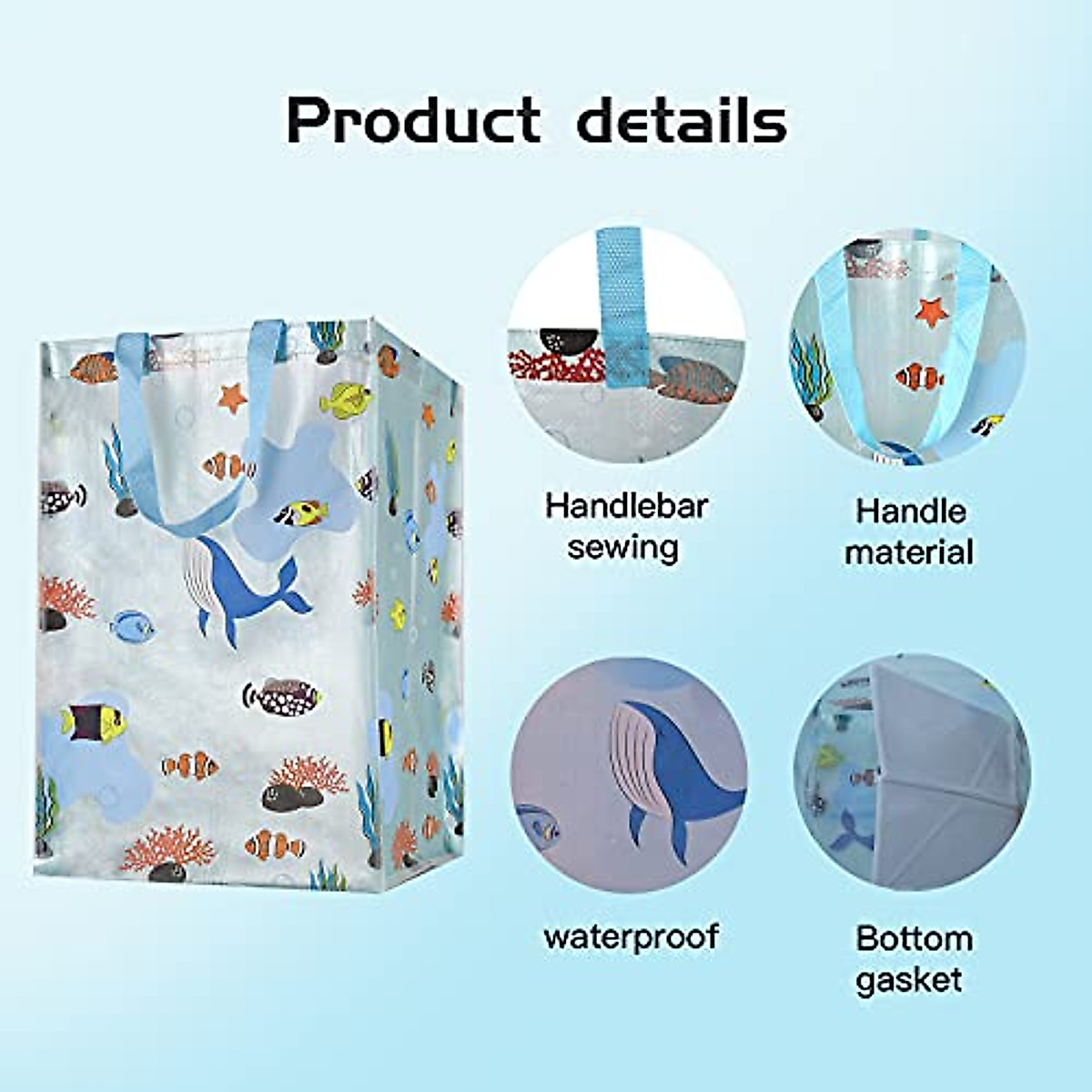 Lily queen Recycle Organizer Bin Bags for Kitchen Home Trash Cans Sorting Bins Waterproof 10 Gallons Set of 2