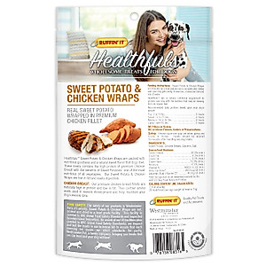 Healthfuls Chicken Wrapped Sweet Potato Dog Treats, 3.5oz