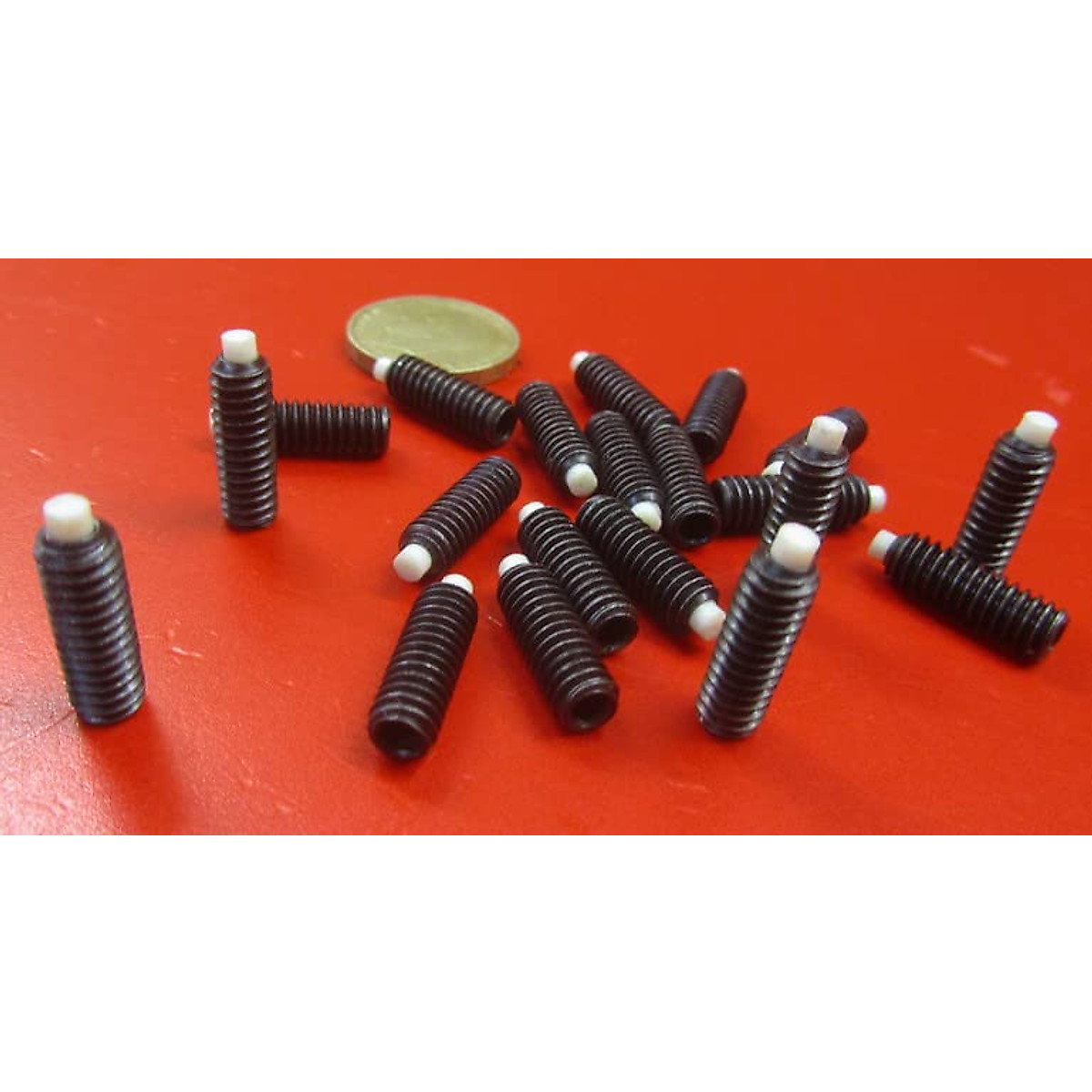 Black Oxide Steel Nylon Tip Set Screw 1/4"-20 x .750" Thread Length 20 pcs