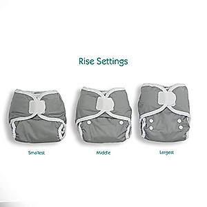 Thirsties Duo Wrap Reusable Cloth Diaper Cover, Hook and Loop Closure, Seafoam Size One (6-18 lbs)