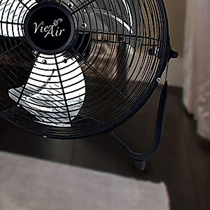 Vie Air Industrial Fan Collection, 18 Inch, Black