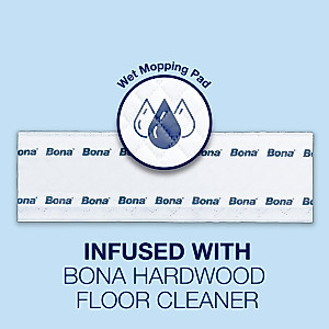 Bona Hardwood Floor Disposable Wet Cleaning Pads, 12ct