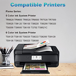 TS8322 Ink Cartridges Replacement for Canon Ink 280 281 PGI-280XXL CLI-281XXL 280XXL 281XXL Compatible Use to Canon TS8222 TS8322 TS8200 TS8220 TS8300 TS8100 TS9120 TS9100 TS8320 TS8120 (6 Value Pack)