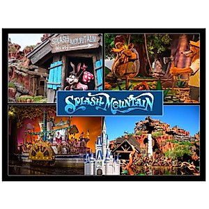 Splash Mountain Photo MAGNET 5.25 x 4 inches