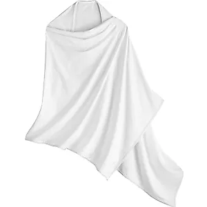 Coolibar UPF 50+ Women's Bodrum Sun Shawl - Sun Protective (One Size- White)
