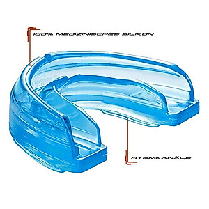 Shock Doctor Mouth Guard for Braces, Upper Teeth Protection, Instant Fit, Adult & Youth Sizes