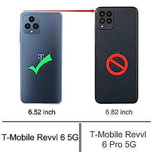 Osophter for T-Mobile Revvl 6 5G Case with Screen Protector Flexible TPU Rubber Protective Cell Phone Cover for T-Mobile Revvl 6X/T Phone(Black)