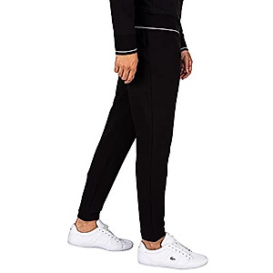 A|X ARMANI EXCHANGE mens Drawstring Jogger With Logo Zip Pocket Casual Pants, Black, Small US