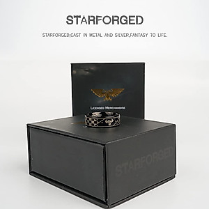 Starforged Warhammer 40K Orks & Fenrisian wolves Leagues of Votann Alloy Men's Ring Orks-9