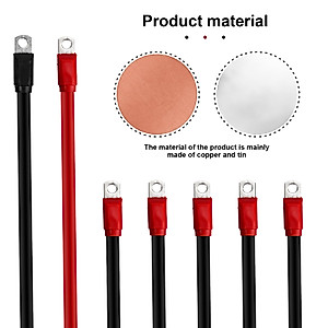 superbobi Cable 7 pc Set # 2 Awg HD Golf Cart Battery Club Car 48 Volt Wire Kit, Golf Cart Battery Cables Wiring Kit