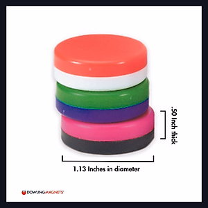 Dowling Magnets Button Magnet Display (40 Pieces)