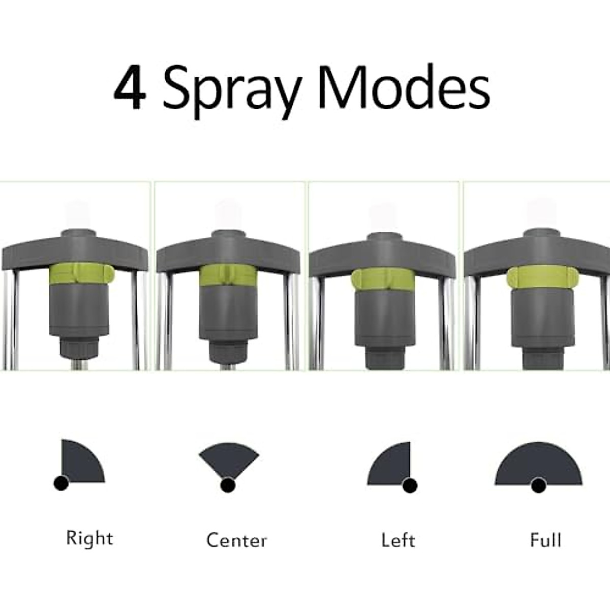 Lawn Sprinkler, Metal Oscillating Sprinkler with Brass Nozzles, Water Sprinkler for Lawn Covers up to 3,600 Ft, Includes Spray Jet Cleaning Needle, Grey