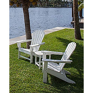 POLYWOOD South Beach 3-Piece Adirondack Chair Set with Side Table