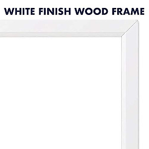 Quartet Magnetic Whiteboard, 17" x 23" Small White Board for Wall, Dry Erase Board for Kids, Perfect for Home Office & Home School Supplies, Dry Erase Marker, Magnets, White Frame (MDW1723W-AZS)