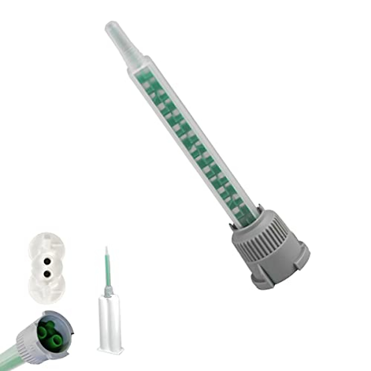 20 Pieces Epoxy Adhesive Mixing Nozzle Tip Resin Mixer Adhesive Gun Applicatior for 50ml/1.7oz(1:1Ratio)