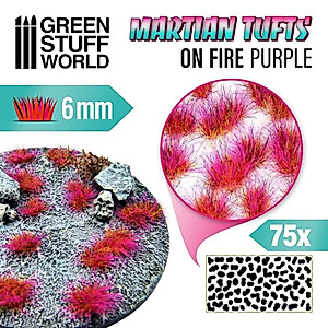 Green Stuff World Martian Fluorescent Tufts On Fire Purple 10679