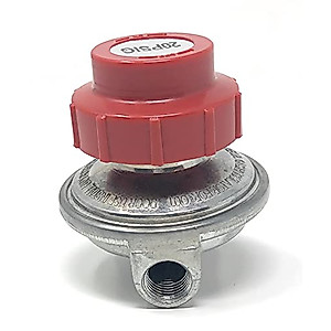 MI MADOL IMPORTS, LLC MADOL High Pressure Adjustable Gas Regulator LPG [948-784] QCC1 Acme Nut Gas Fitting Adapter 20PSIG 1/4 NPT Inlet x 1/4 NPT Outlet