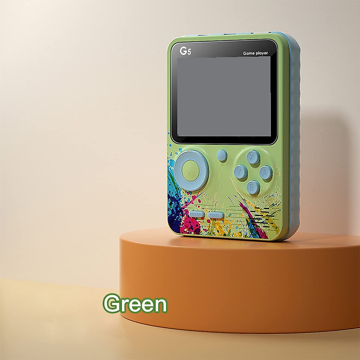 RFetomax Retro Handheld Game Console with 500 Classic FC Games,3.0-inch LCD Screen Portable Handheld Video Games for Kids and Adult, Support TV (G5-Green)