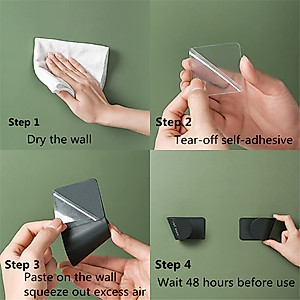 chenyesun 6 Pairs of Wall Mount Pot Lid Organizer, Adjustable Cabinet Door Pan Lid Organizer, Pot Lid Holder Hangers for Kitchen Wall Mount (Black)