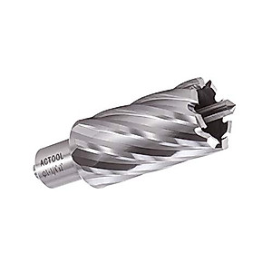 ACTOOL 1-1/4" Diameter × 2" Depth of Cut HSS ANNULAR Cutter with 3/4'' Weldon Shank